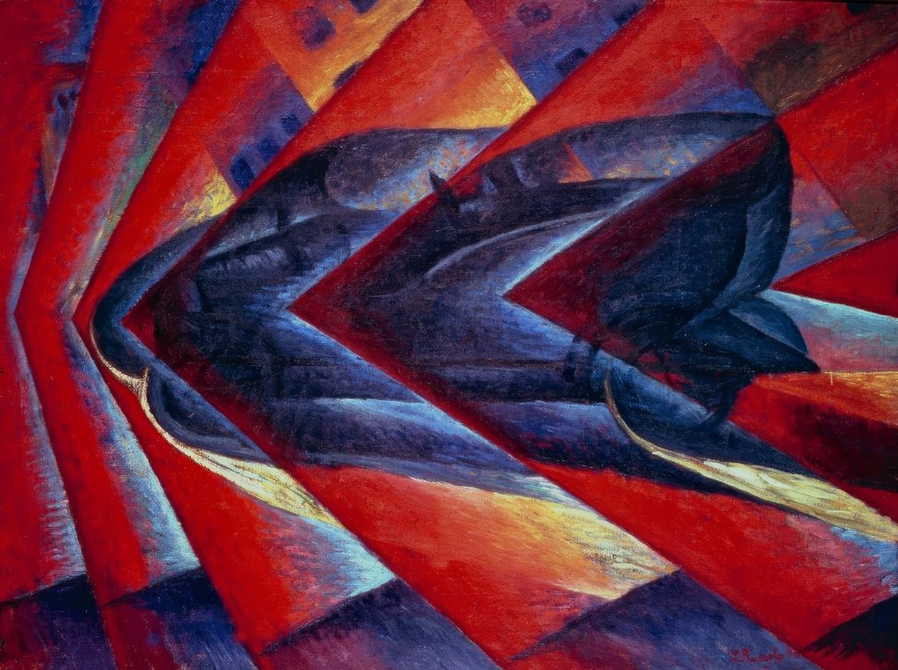 Dynamism of an Automobile by Luigi Russolo: Fine art print