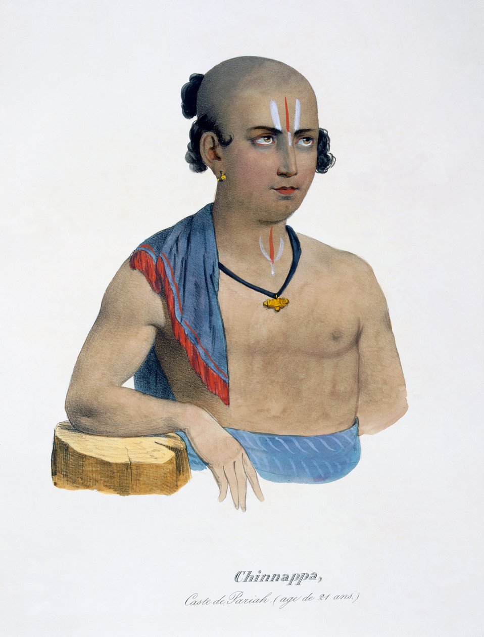 Chinnappa of the Paraiyar caste, aged 21 by M.E. Burnouf