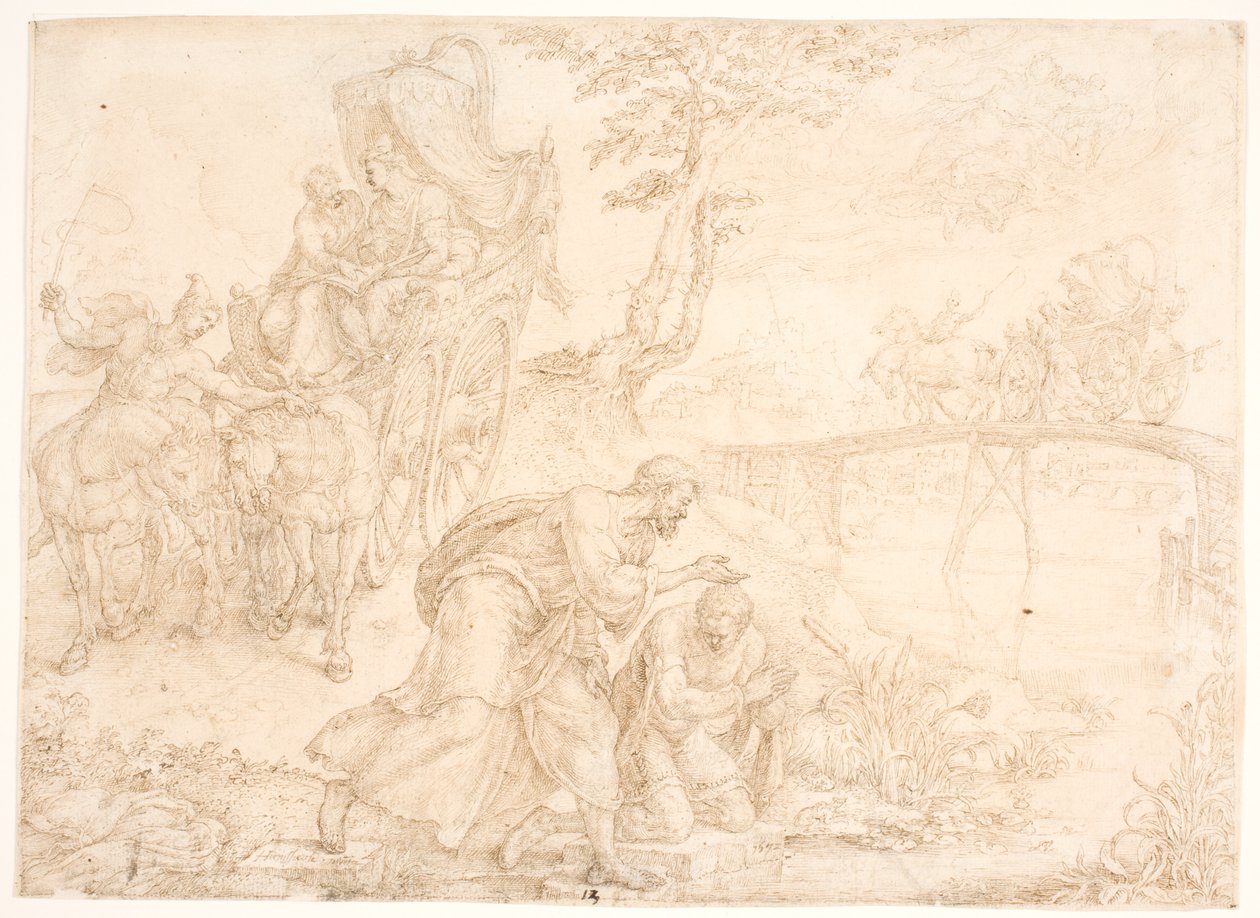 Philip Baptizes the Ethiopian Queen Kandake's Treasurer