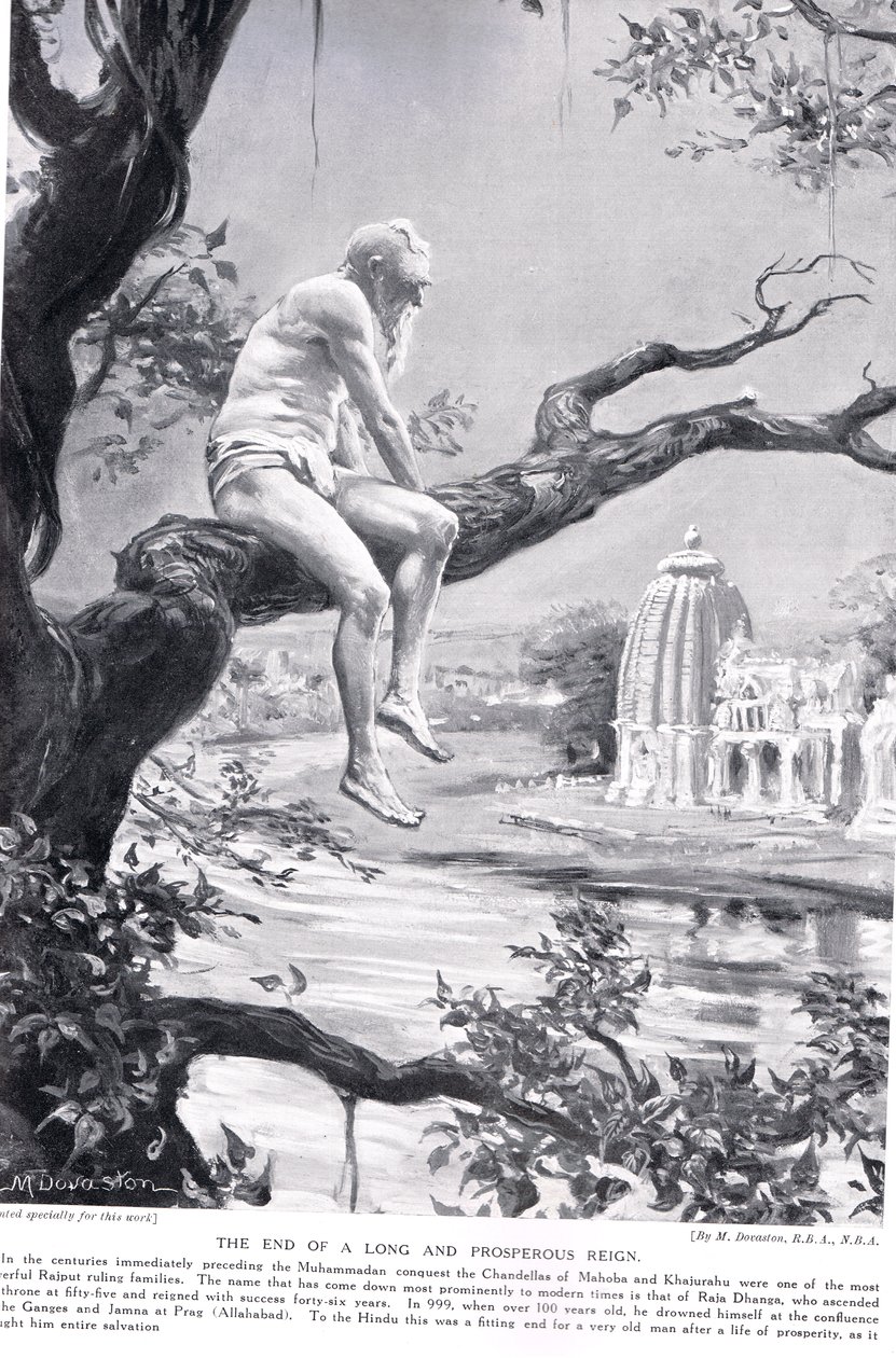 The End of a Long and Prosperous Reign, illustration from 'Hutchinson's ...