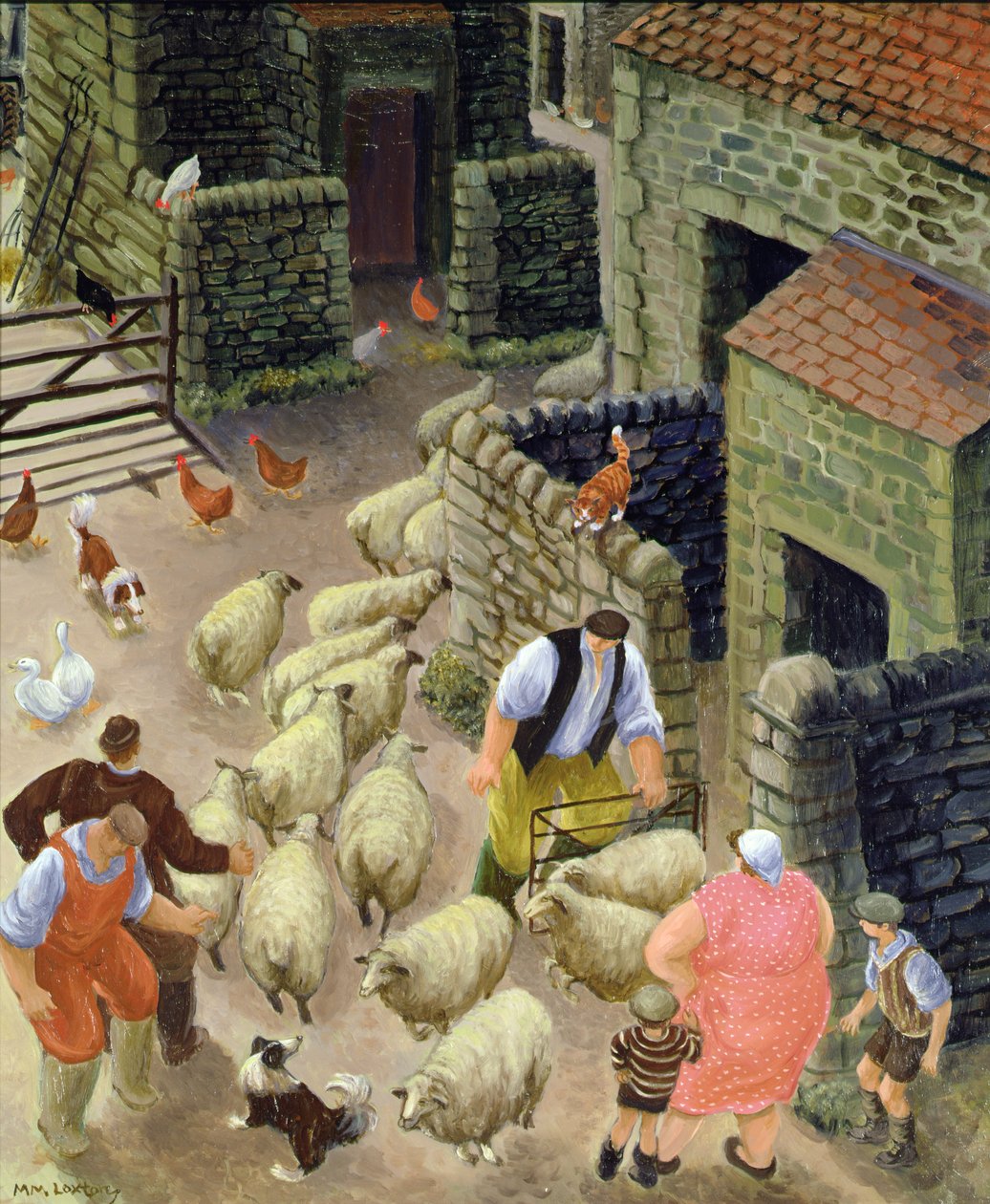 Farmyard by Margaret Loxton: Premium art reproduction