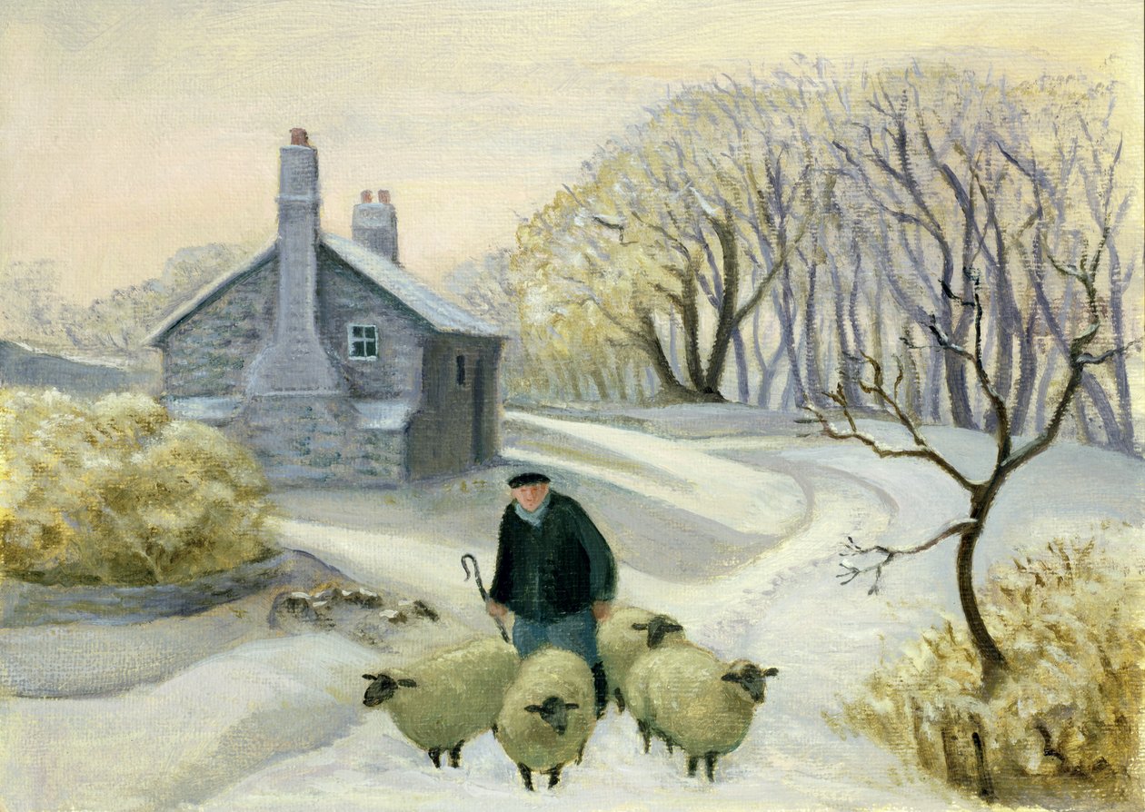 Leading the Sheep by Margaret Loxton: Buy fine art print