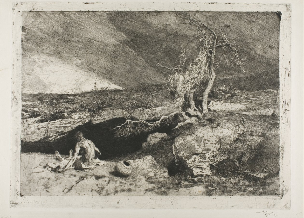 The Anchorite by Mariano Fortuny y Marsal: Fine art print