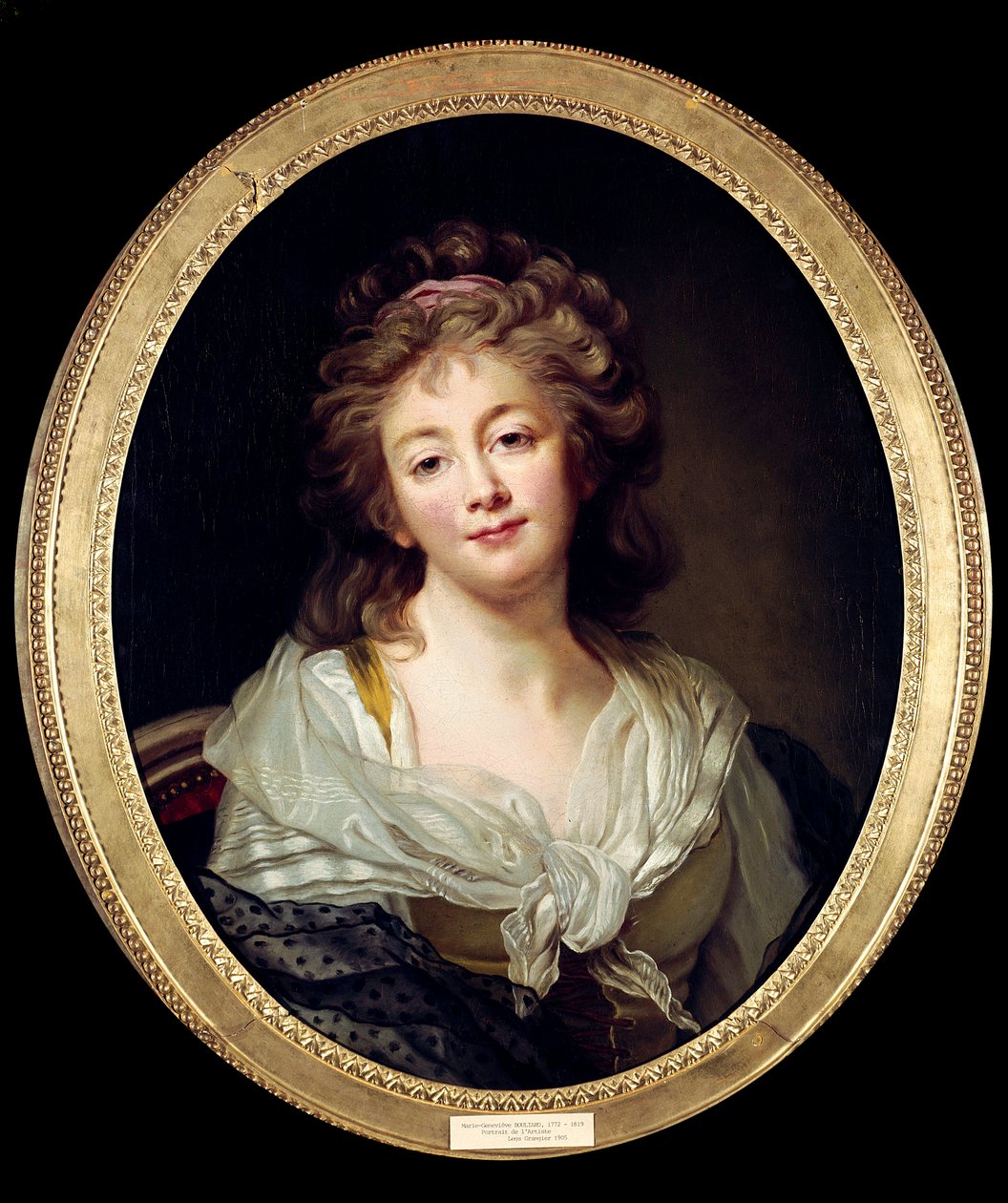 Self-portrait by Marie Genevieve Bouliard: Fine art print