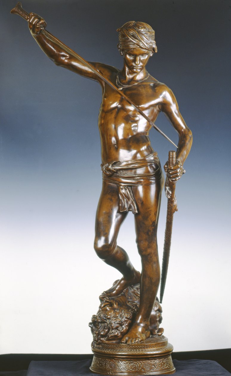 David with Head of Goliath by Marius Jean Antonin Mercie