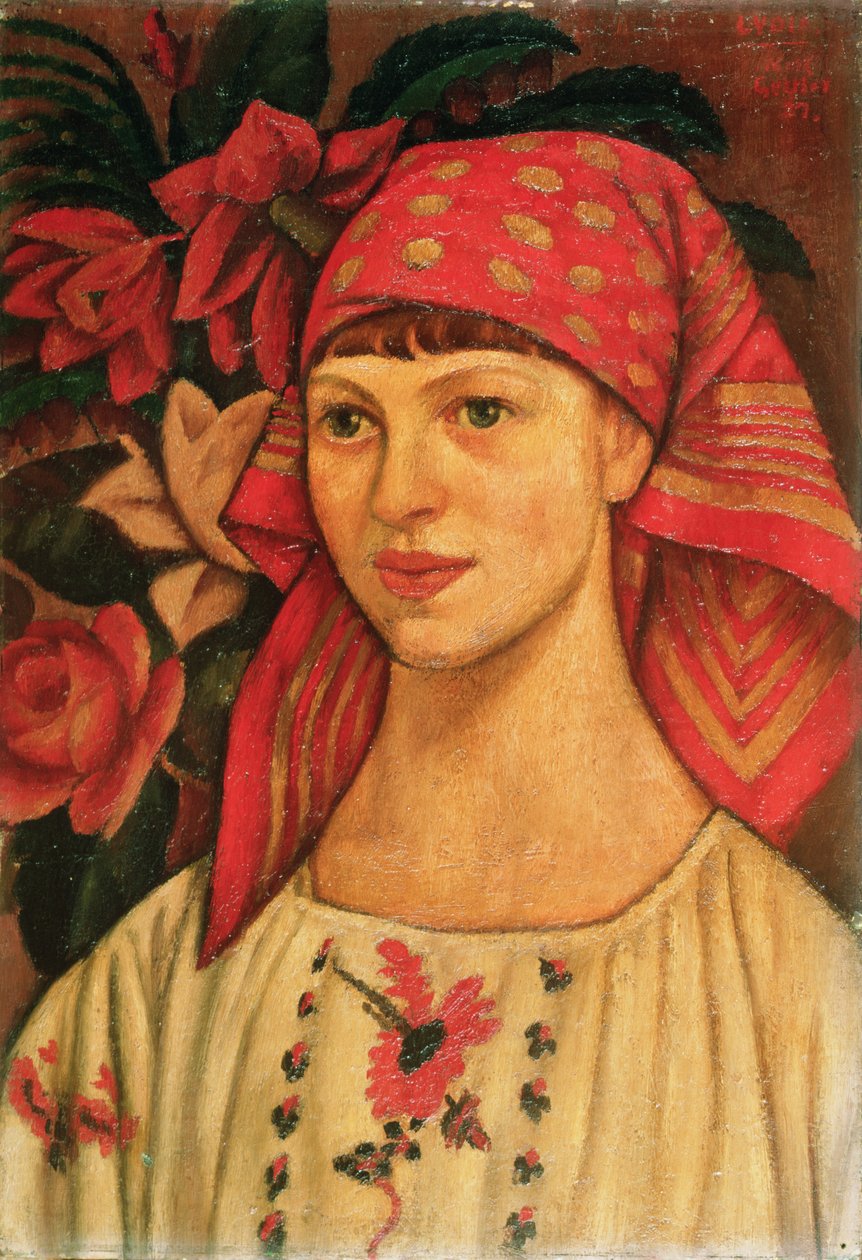Portrait of Lydia Sherwood by Mark Gertler: Fine art print