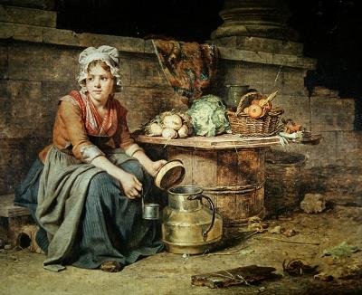 The Little Milk Seller by Michel-Martin Drolling