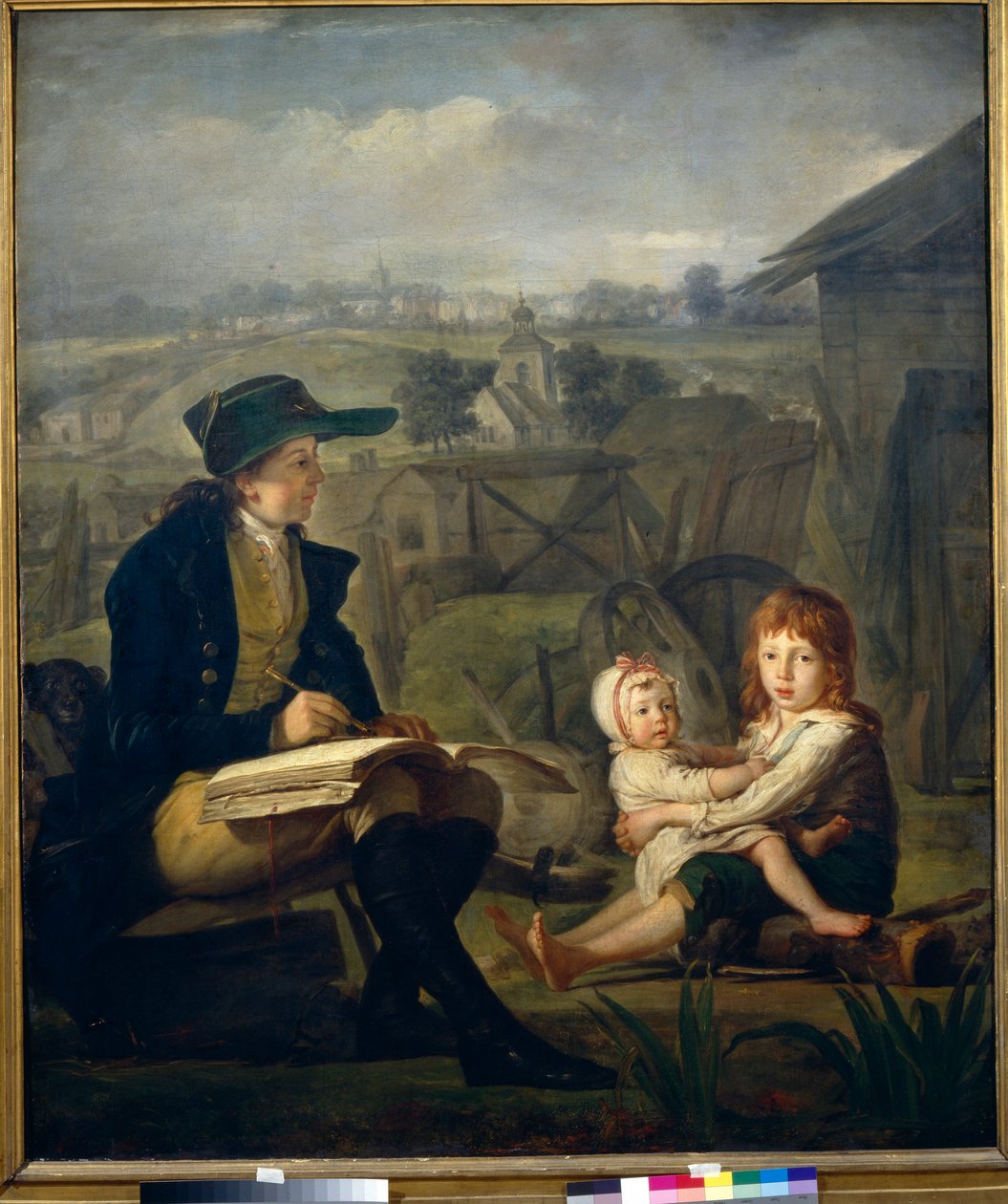 Werther Drawing Children, Illustration of the Novel 'The Sorrows of ...