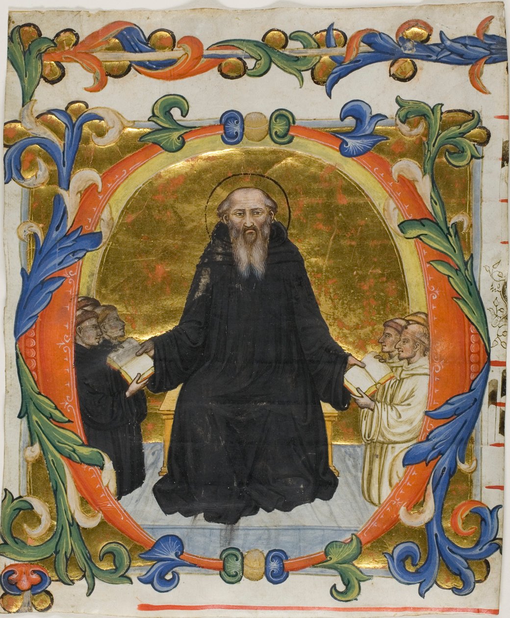 Saint Benedict Presenting his Rule to Benedictine and Cistercian Monks ...