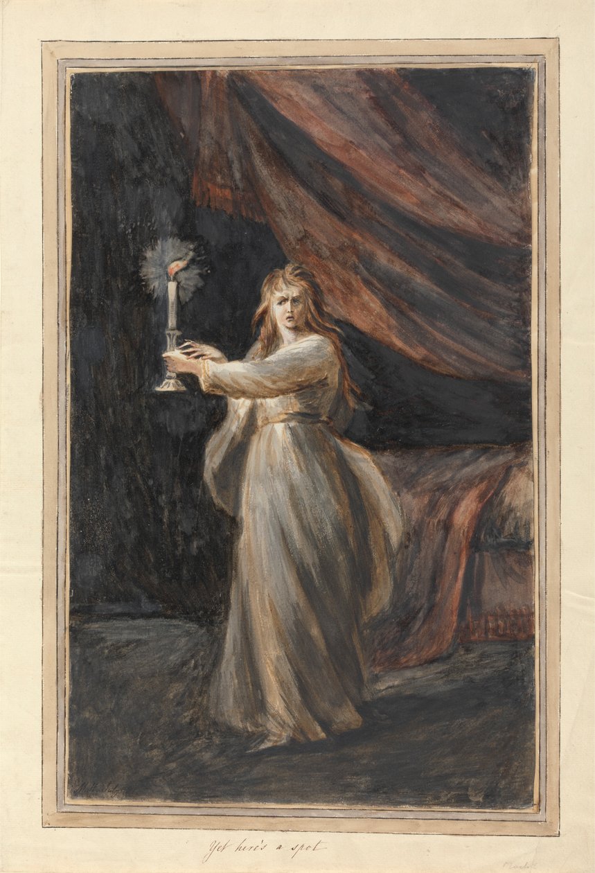 Lady Macbeth Slaapwandelend Schilderij Lady Macbeth (Act II)