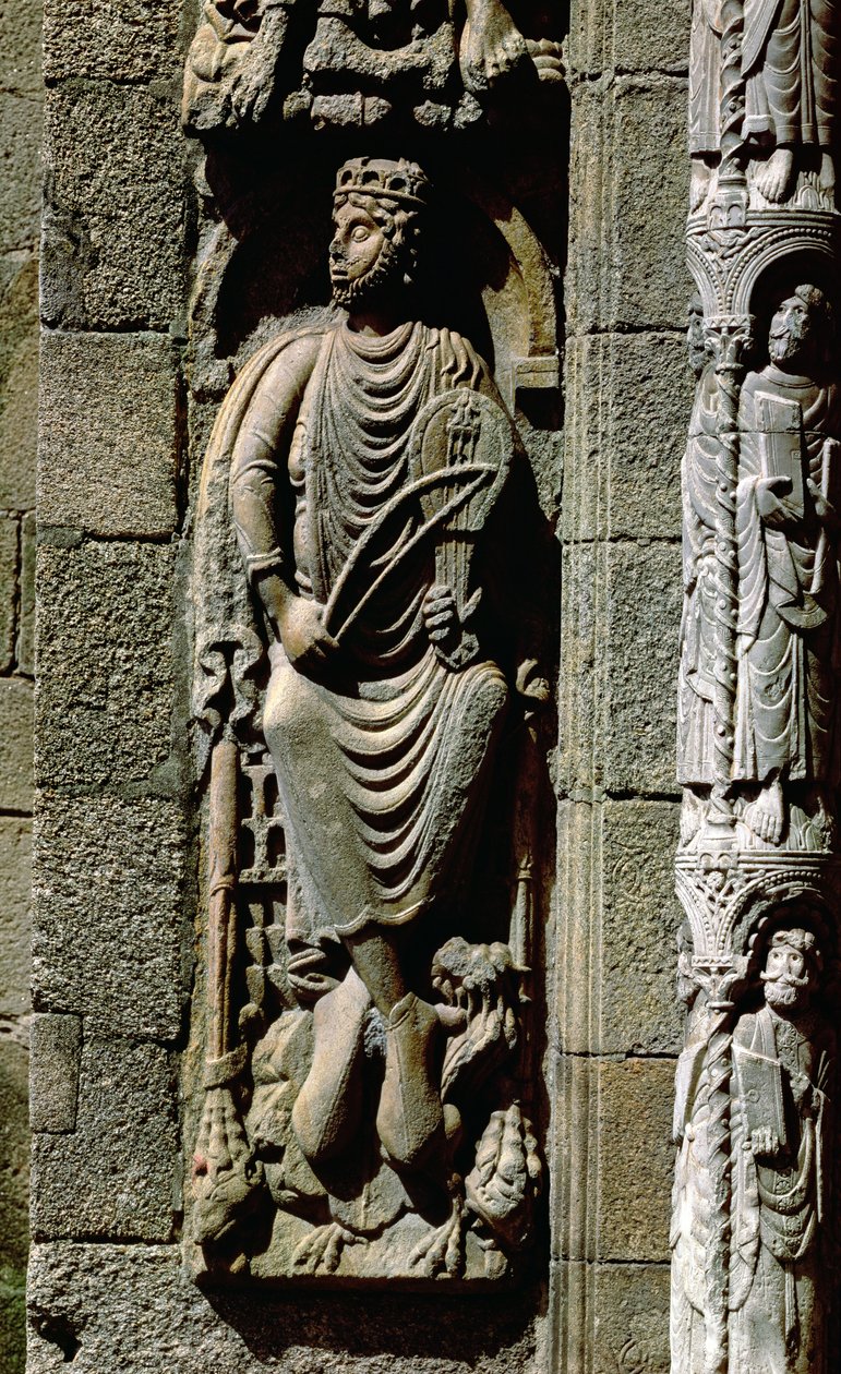 King David (detail) by Master Mateo: Buy fine art print