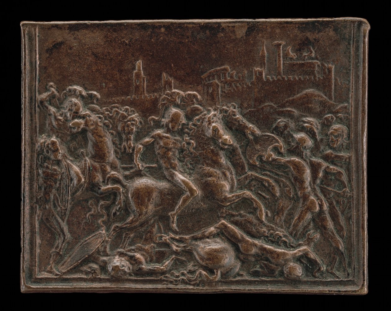 Coriolanus in Battle Before Rome by Master of Coriolanus