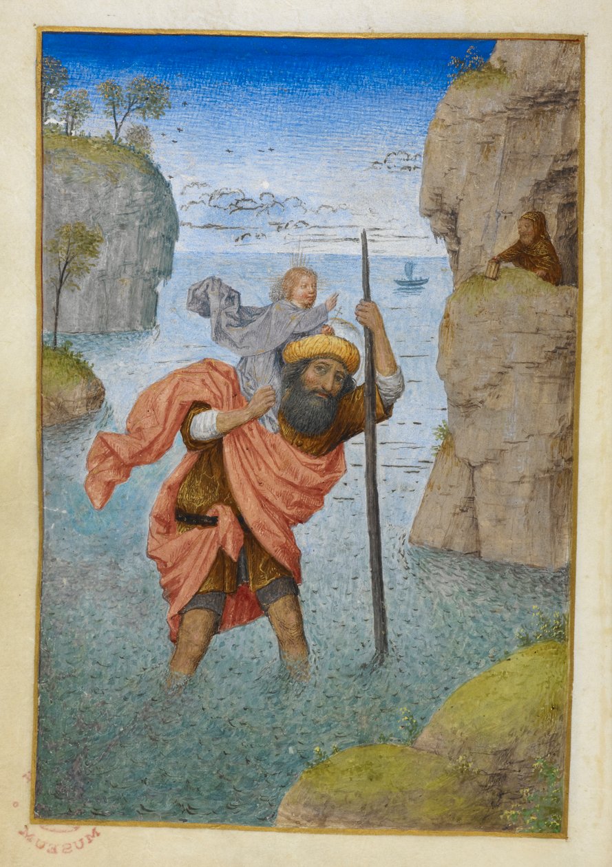 Saint Christopher carrying the Christ Child