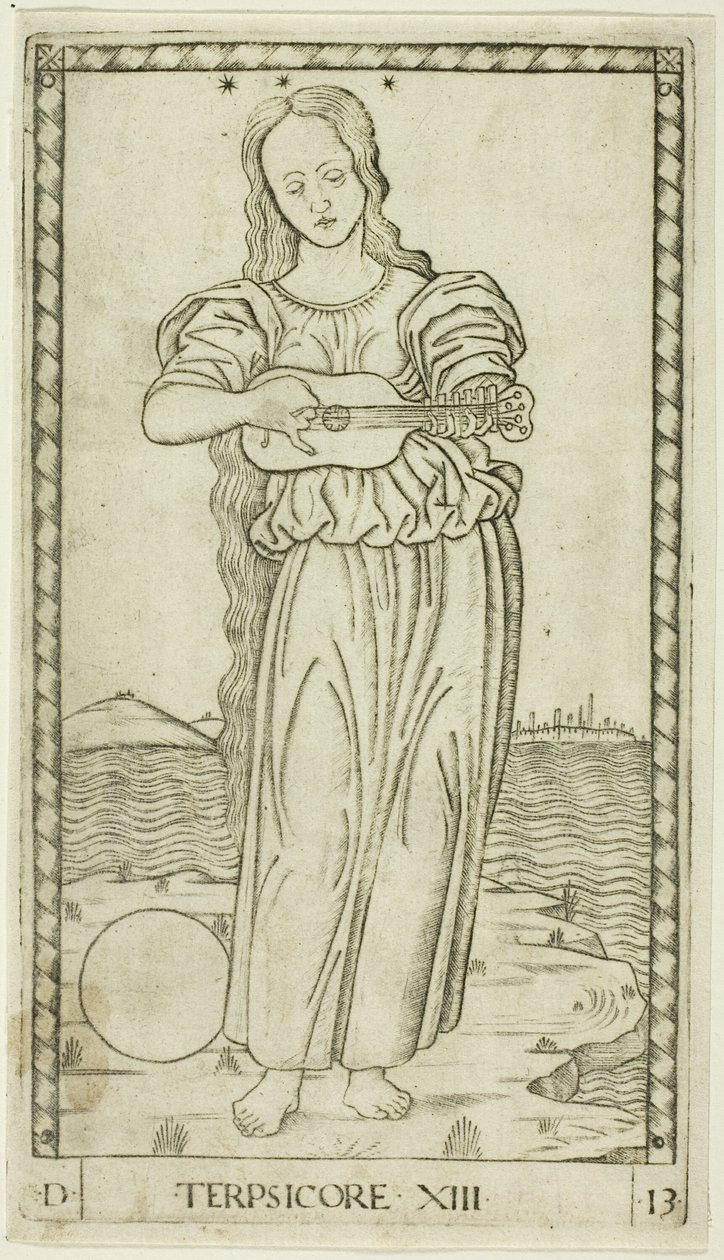 Terpsichore, Plate Thirteen from Apollo and the Muses
