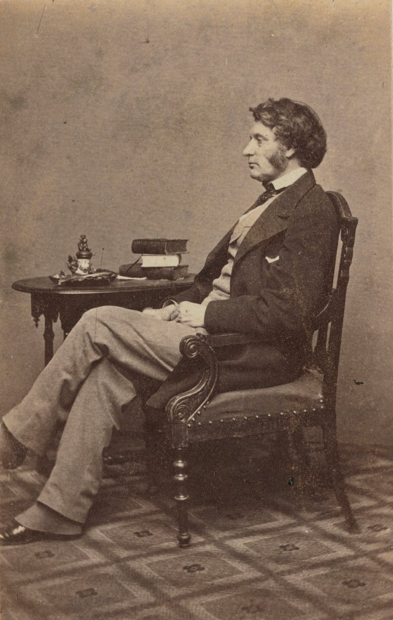 Carte-de-visite Portrait of Charles Sumner by Mathew Brady