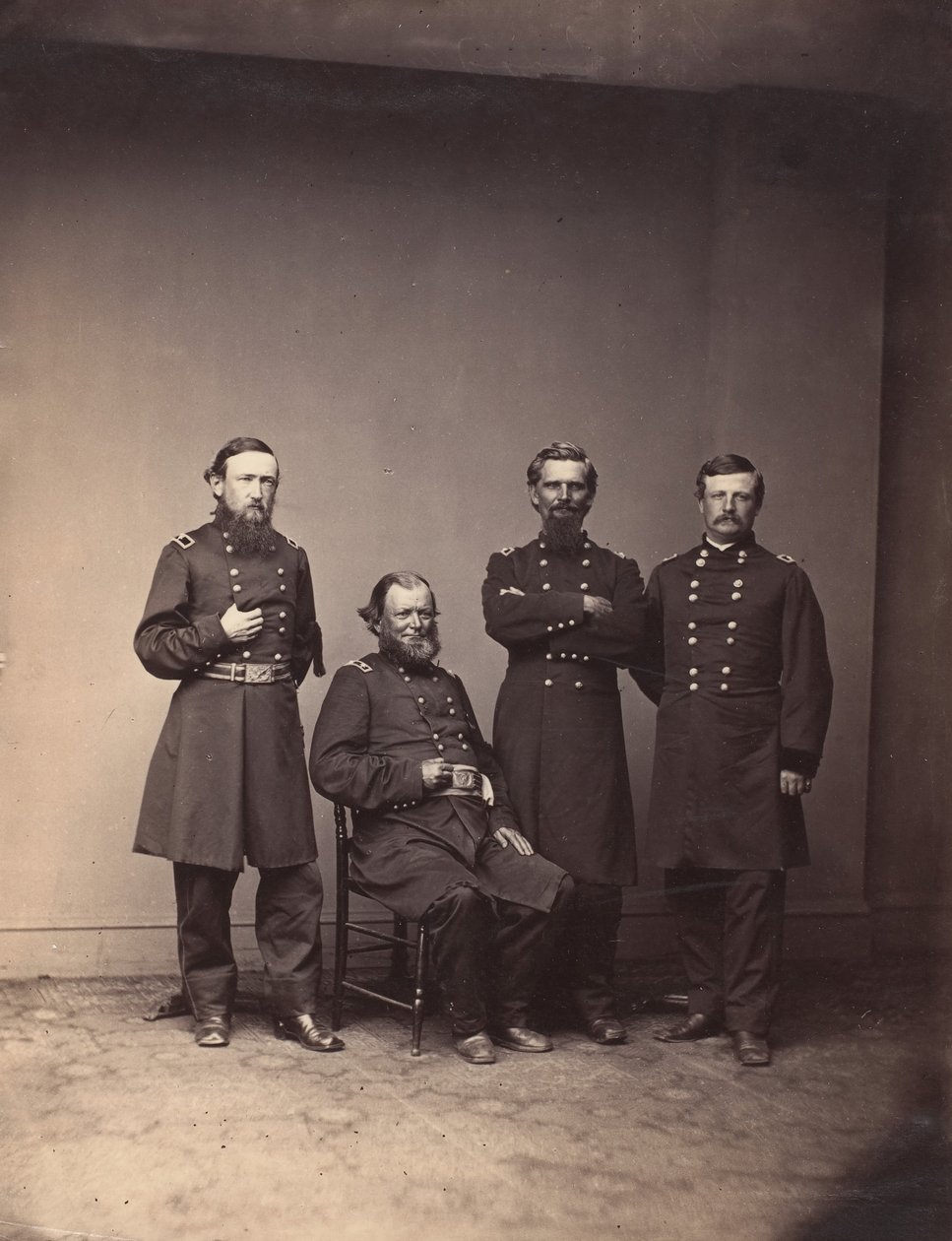 General William Ward and Staff, ca. 1861 by Mathew Brady