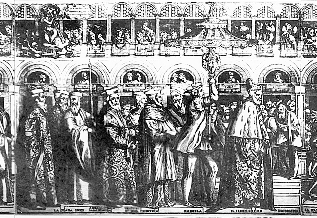 Dogal Procession (detail) by Matteo Pagani: Fine art print