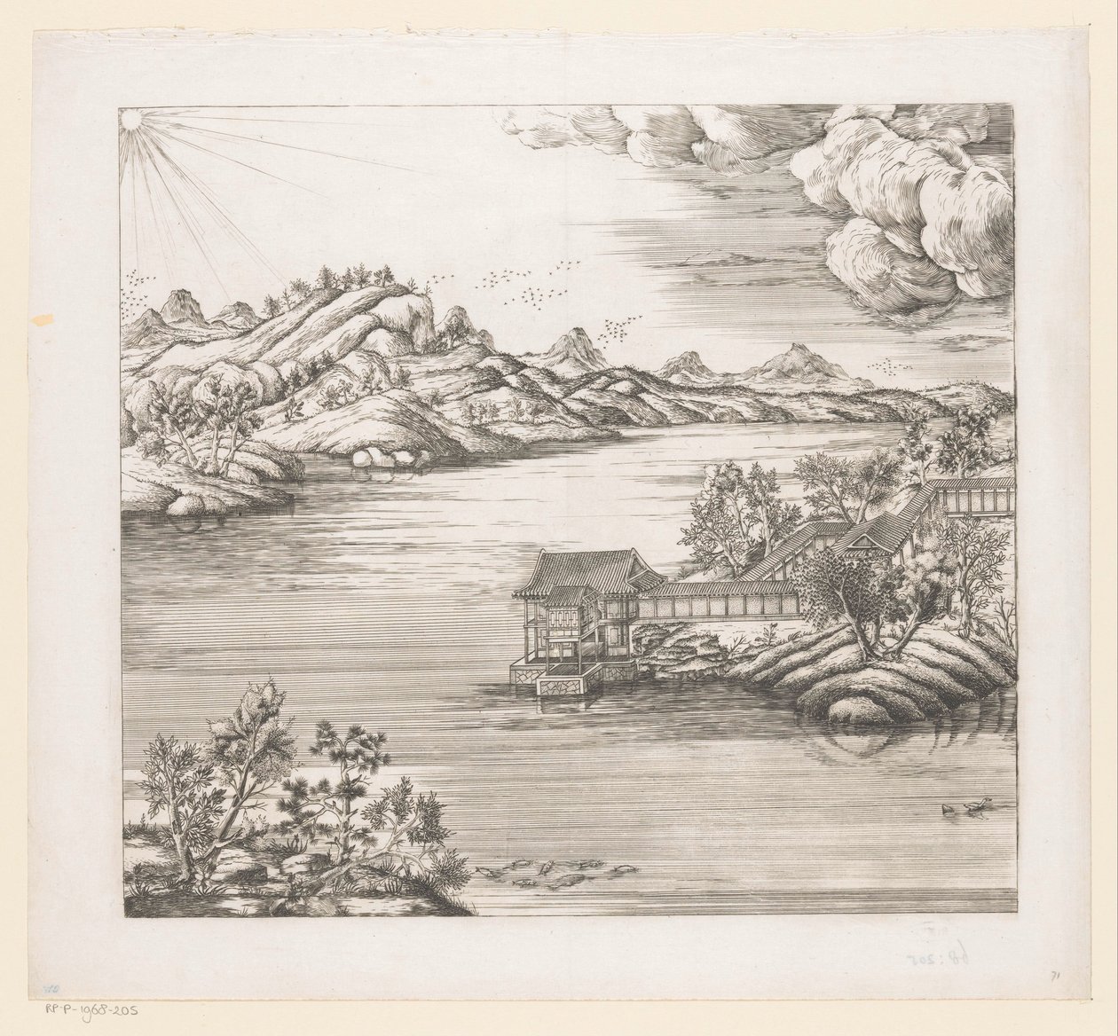 View of a Part of the Imperial Summer Palace in Chengde (Jehol), China