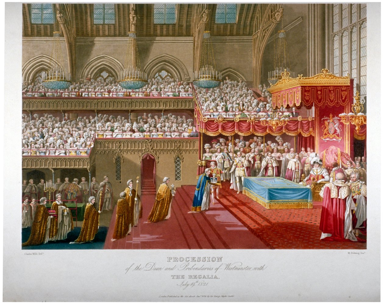 Coronation of King George IV, Westminster Hall, London, 1821