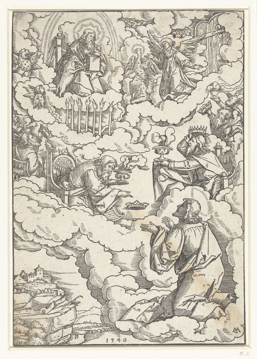Vision of John the Evangelist with Enthroned God and the Twenty-Four Elders