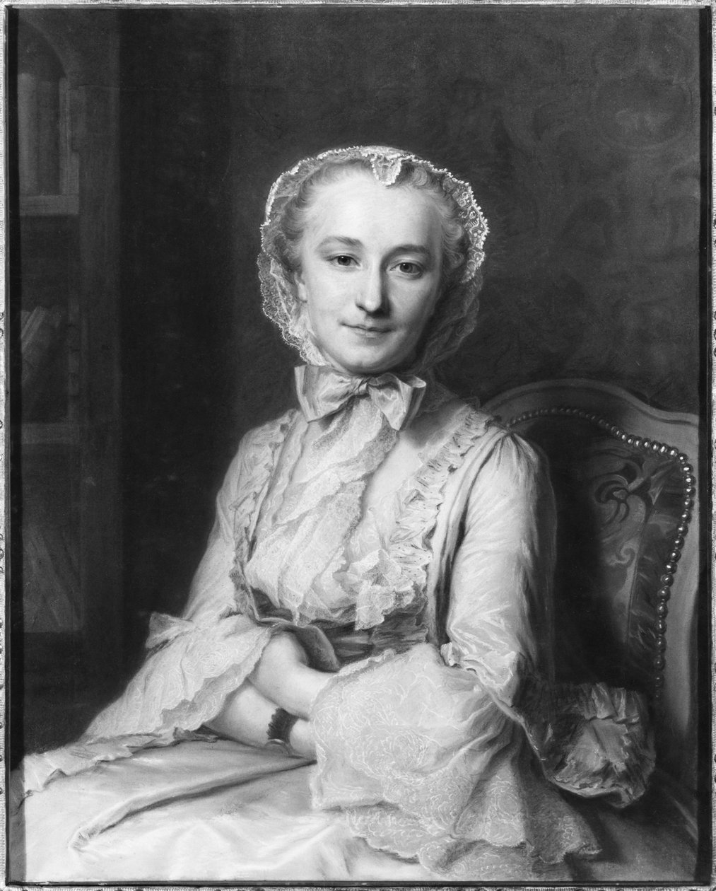 Mademoiselle Marie Salle, 1741 by Maurice-Quentin de La Tour