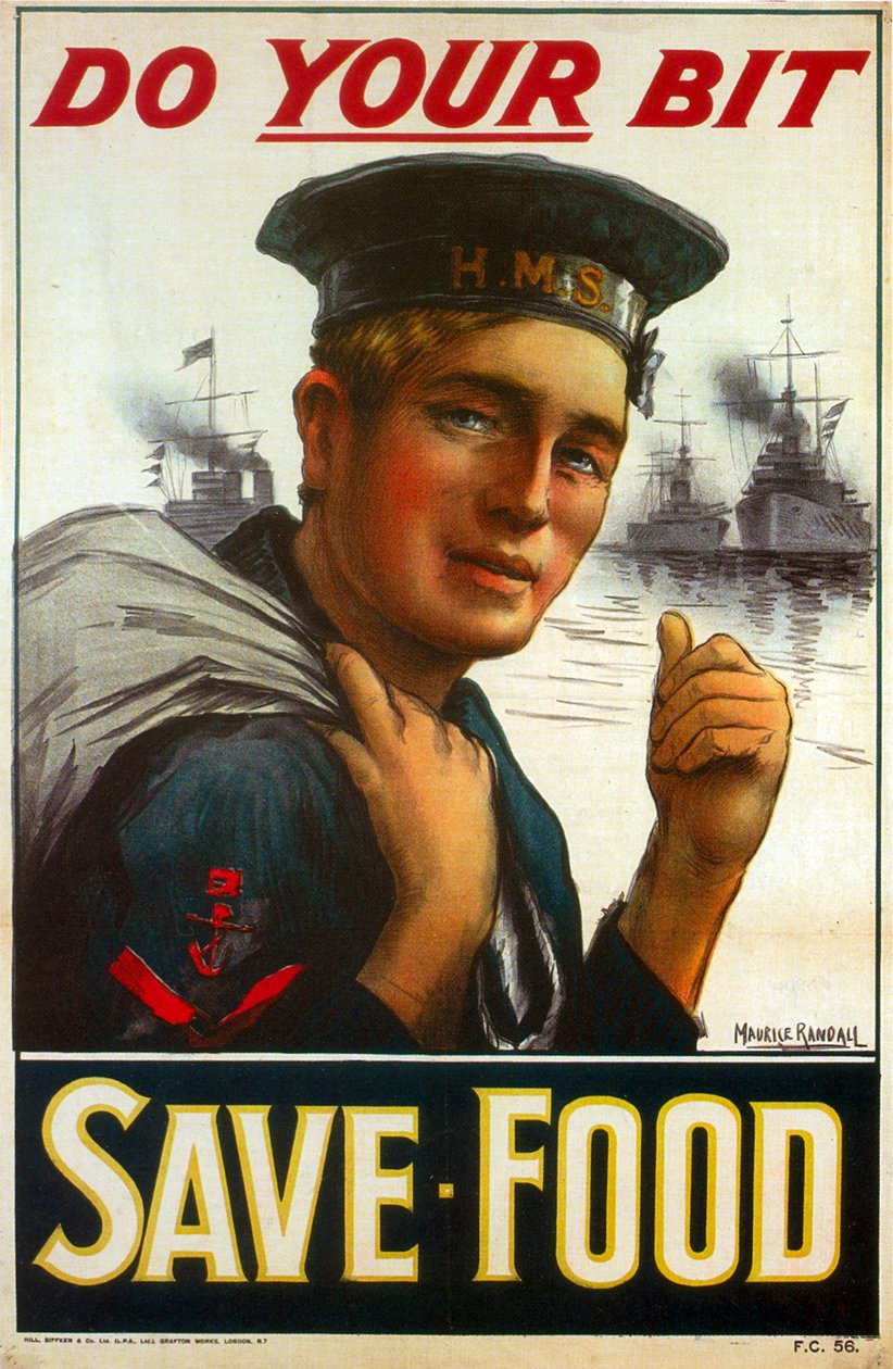 WW1 Poster Urging You to Do Your Bit - Save Food 1917