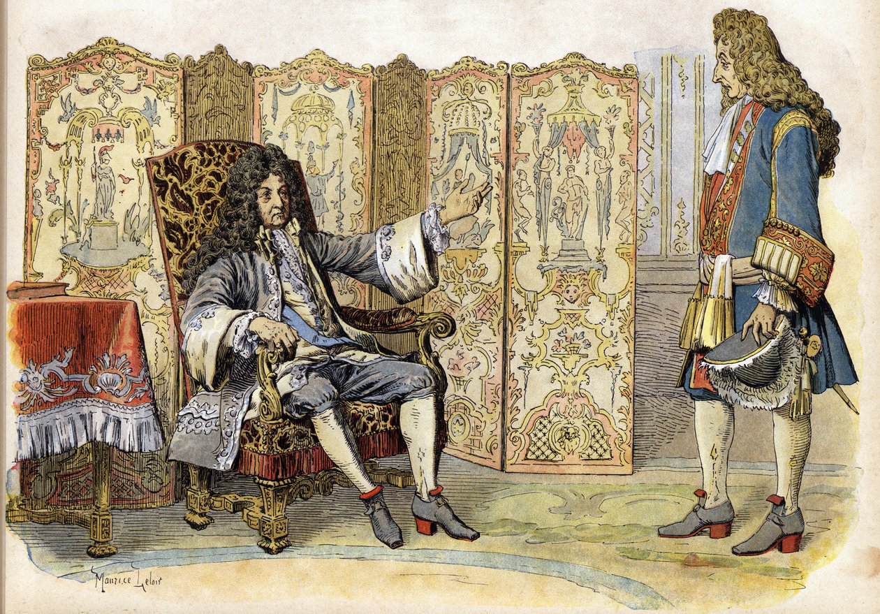 In 1712, Louis XIV called the Sun King by Maurice Leloir