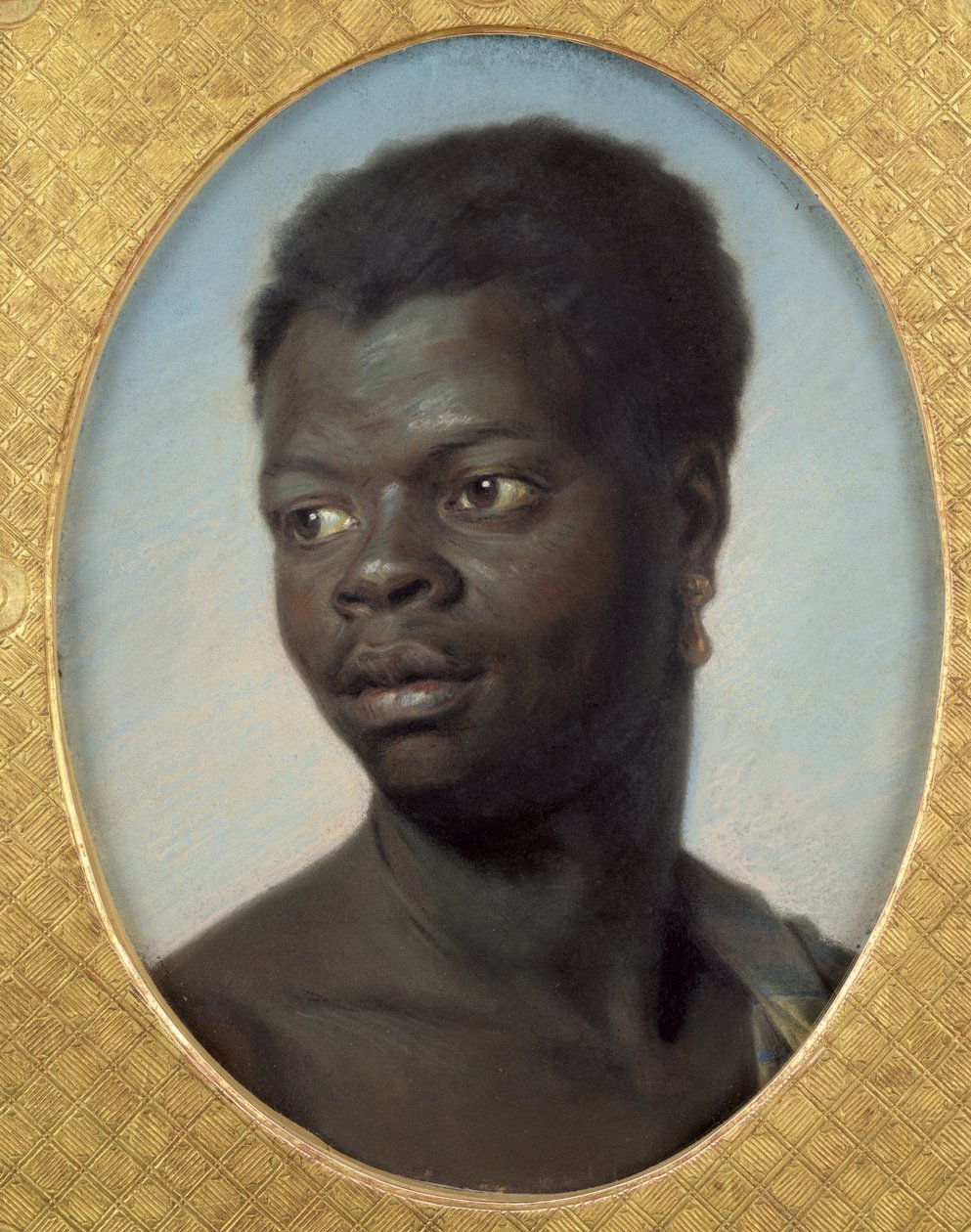 Portrait of a Young black by Maurice Quentin de La Tour