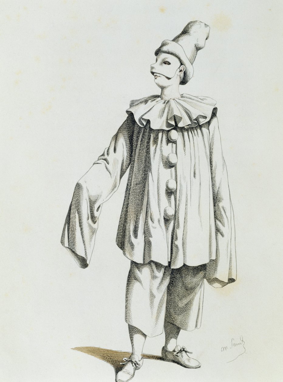 Pierrot by Maurice Sand: Highest-quality art reproduction