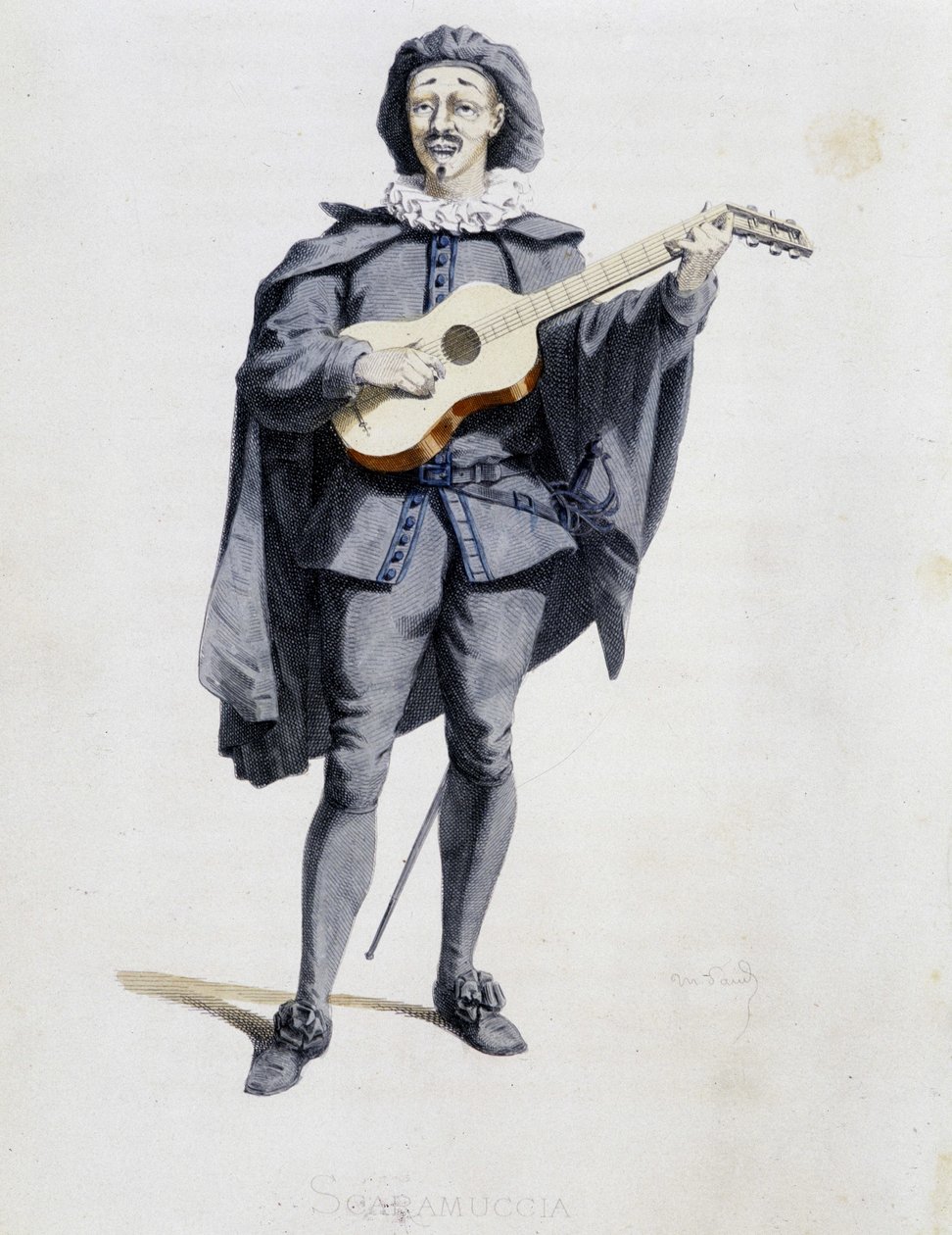 Scaramuccia (Scaramouche) by Maurice Sand: Fine art print