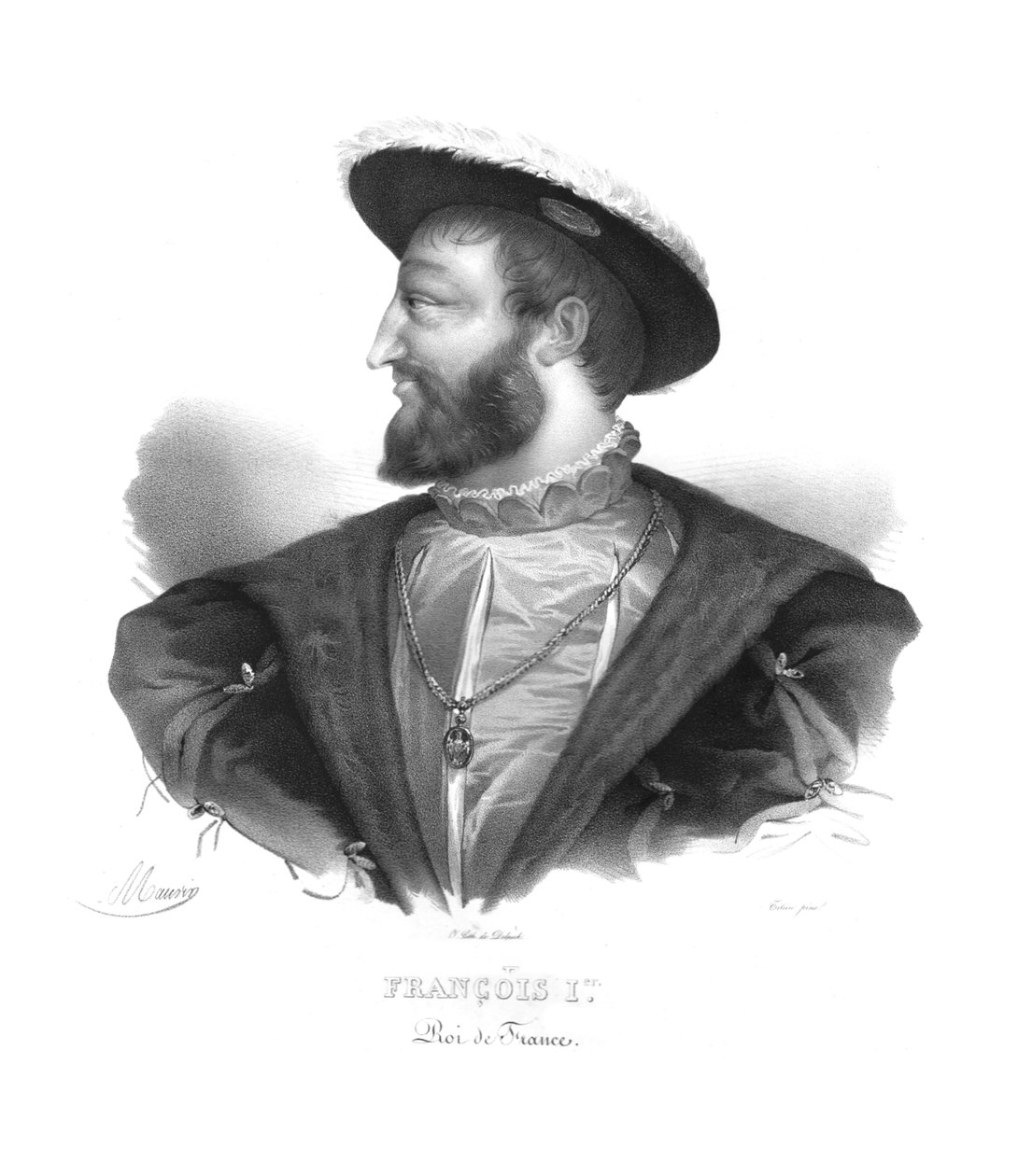 King Francis I of France by Maurin: Premium art reproduction