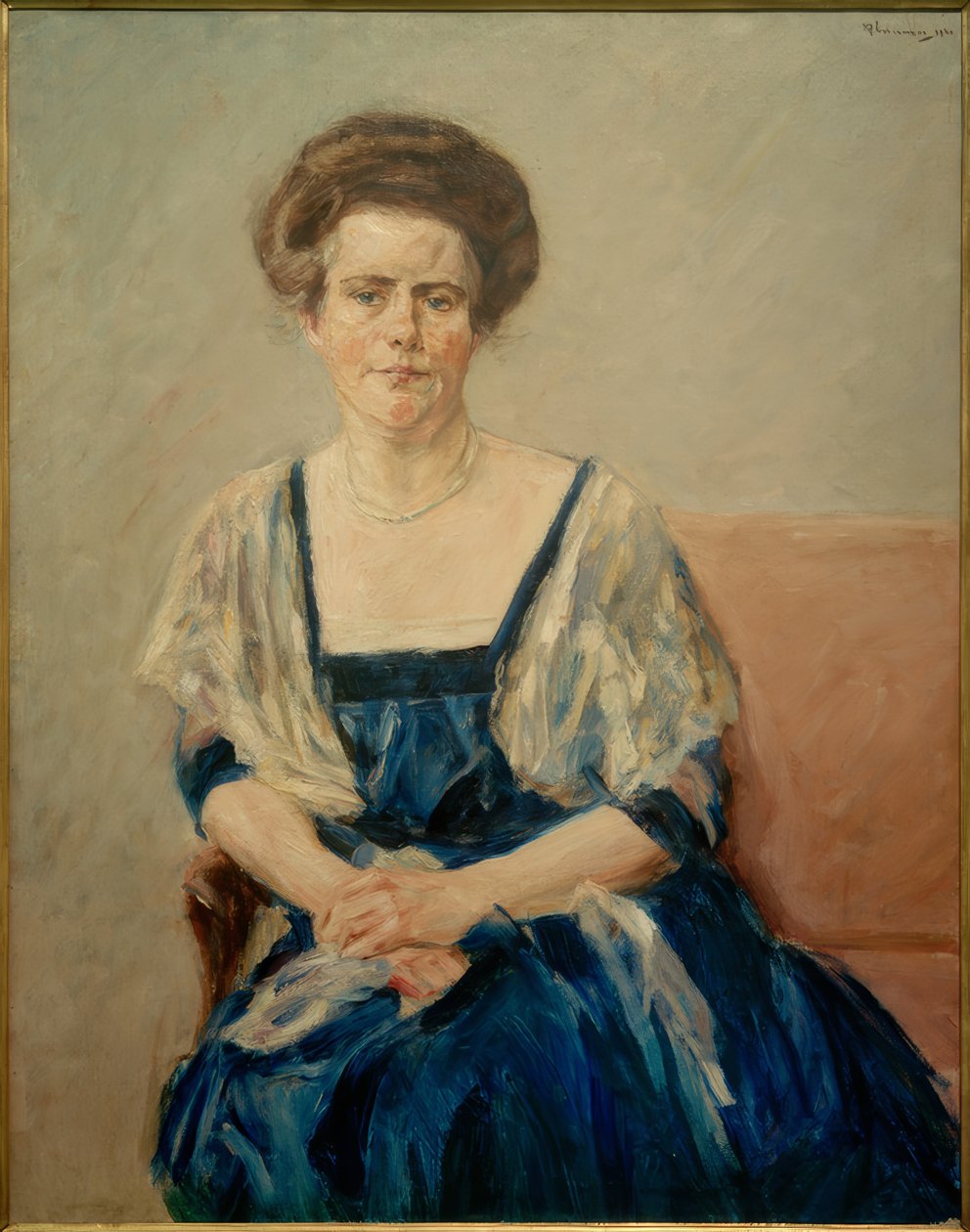 Portrait of Maria Newman by Max Liebermann: Fine art print