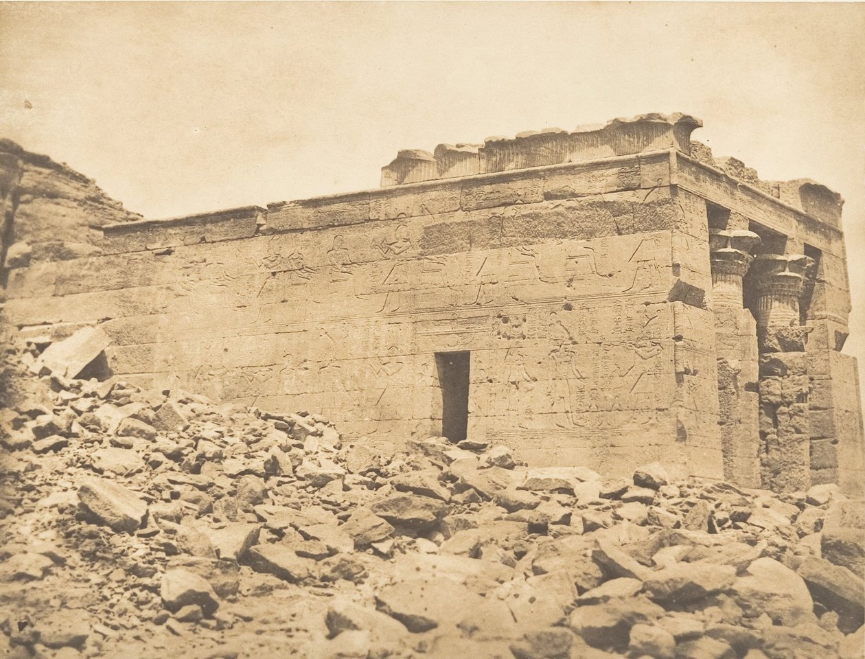 View of the Pronaos of the Temple of Dandour, April 7, 1850