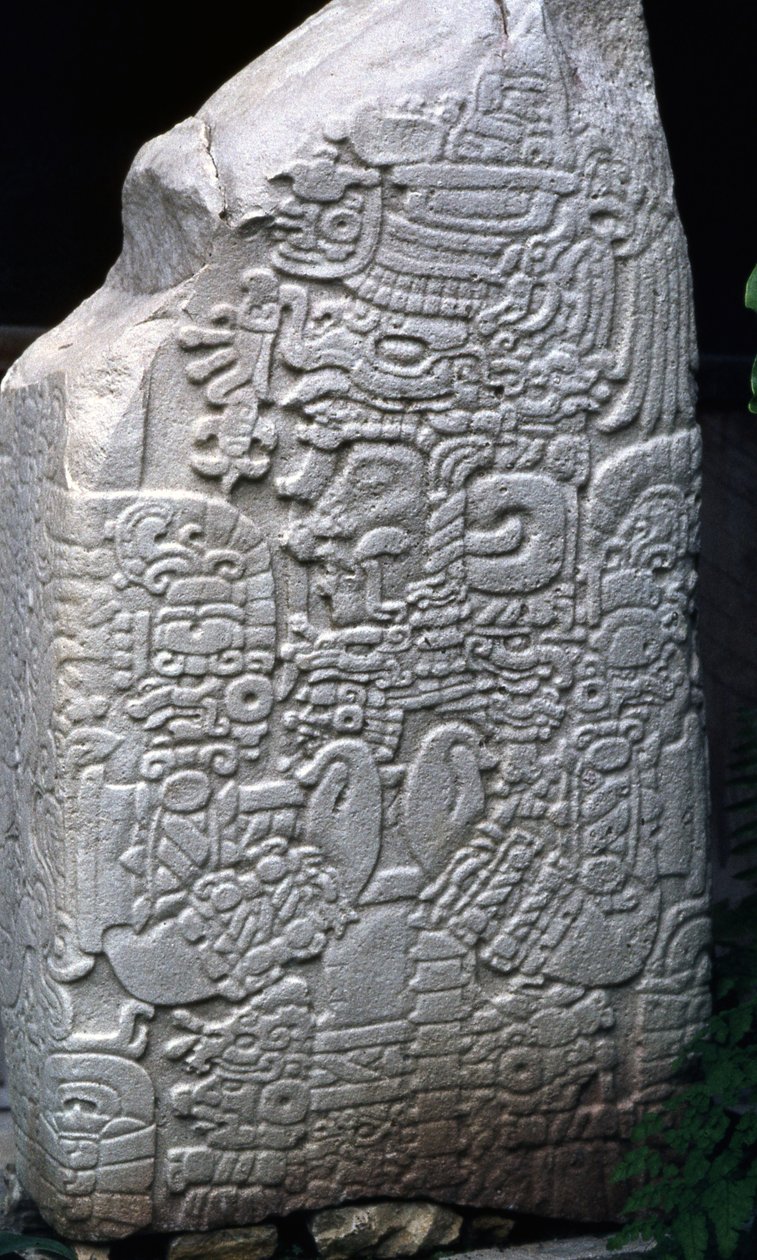 Tikal Stela 2, Early Classic Period by Mayan