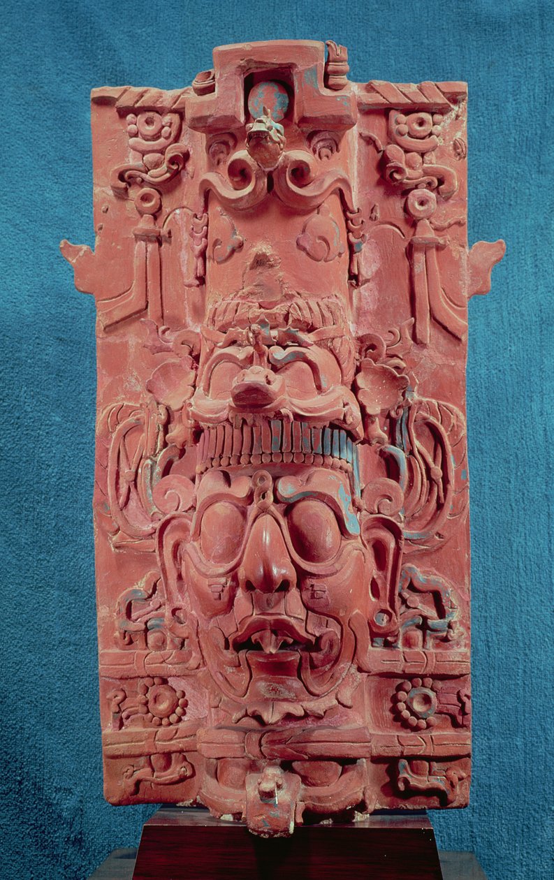 Toniatuh, the Sun God, from the Temple of the Cross, Palenque, Maya ...