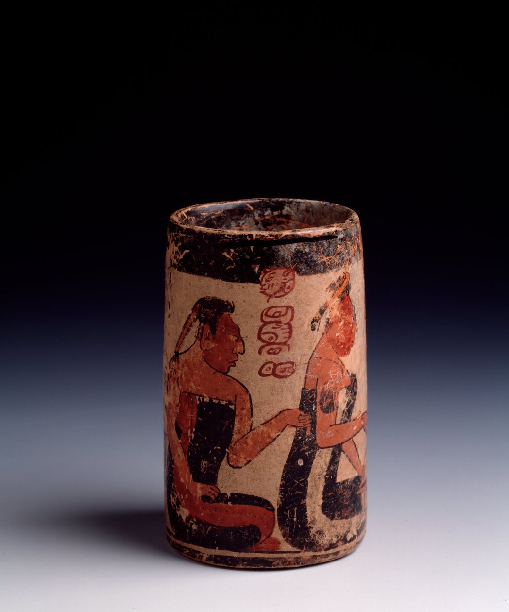 Pre-Columbian Art, Mayan Civilization, Classical Period: Cylindrical ...