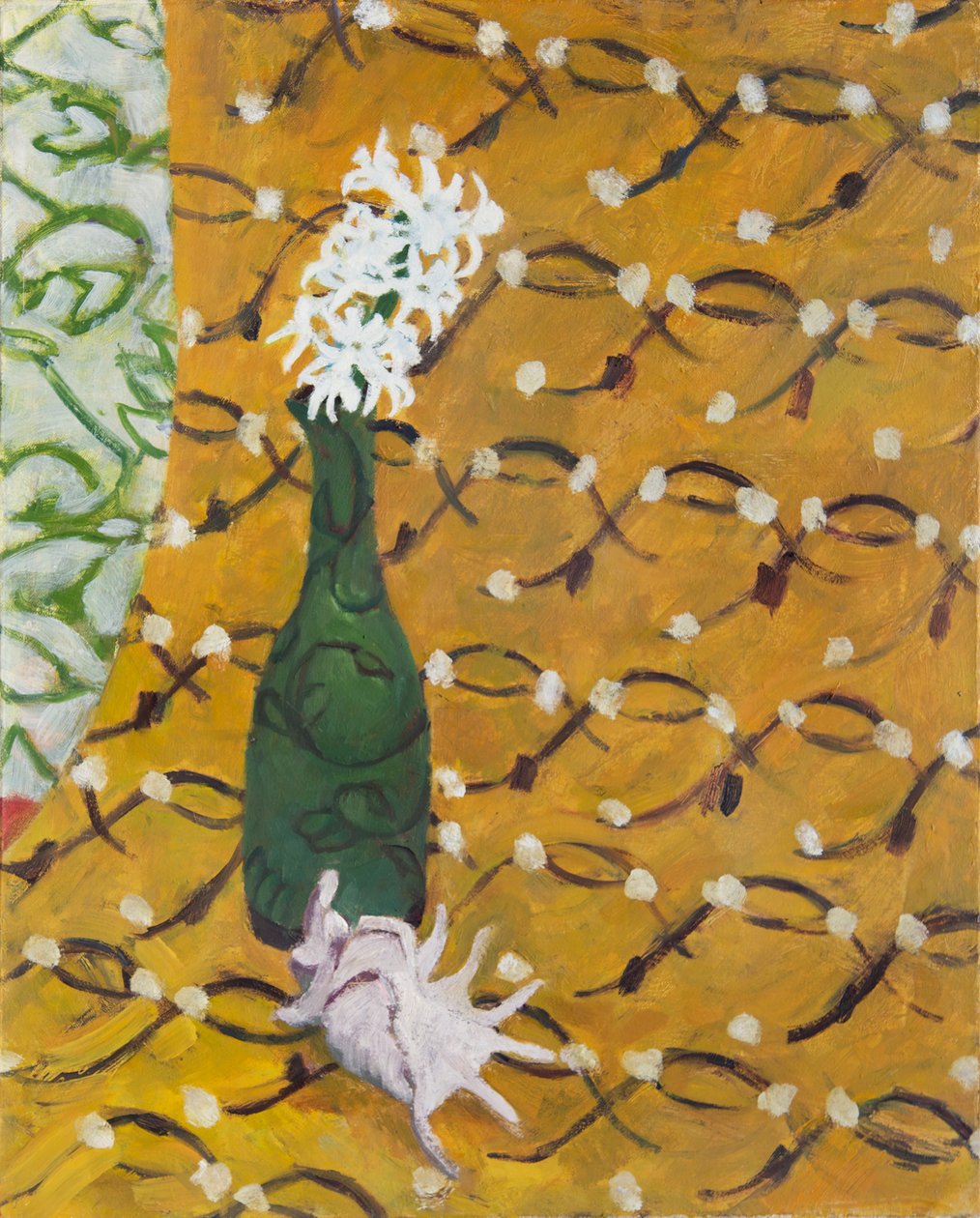 Shell with Flowers and Three Patterns by Megan Williamson