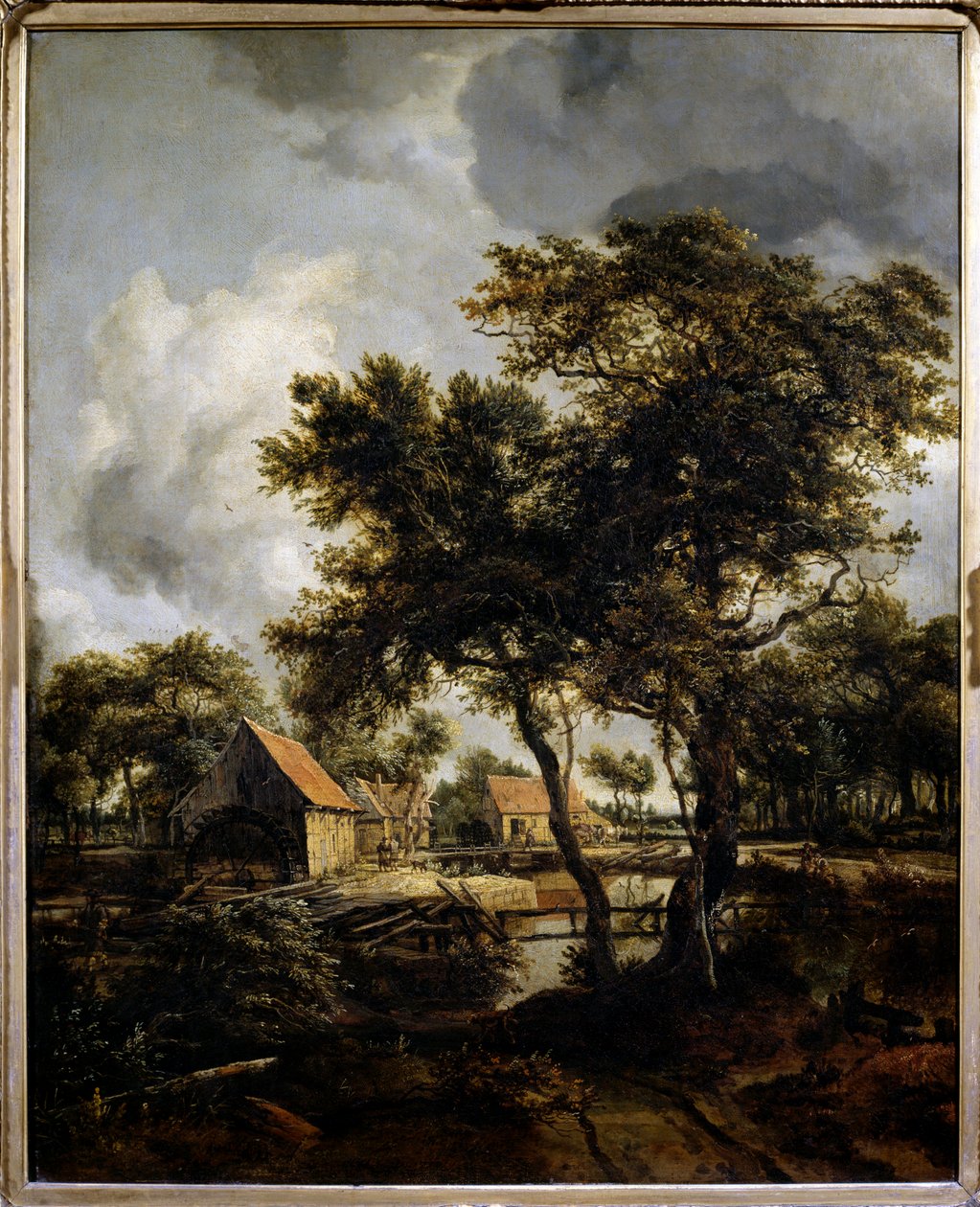 The Water Mill by Meindert Hobbema: Buy fine art print