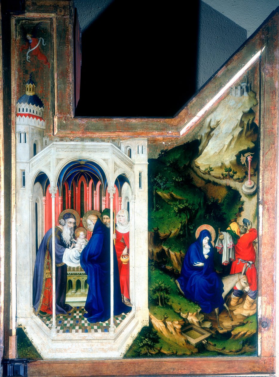 The Presentation at the Temple and the Flight into Egypt, 1394-1399