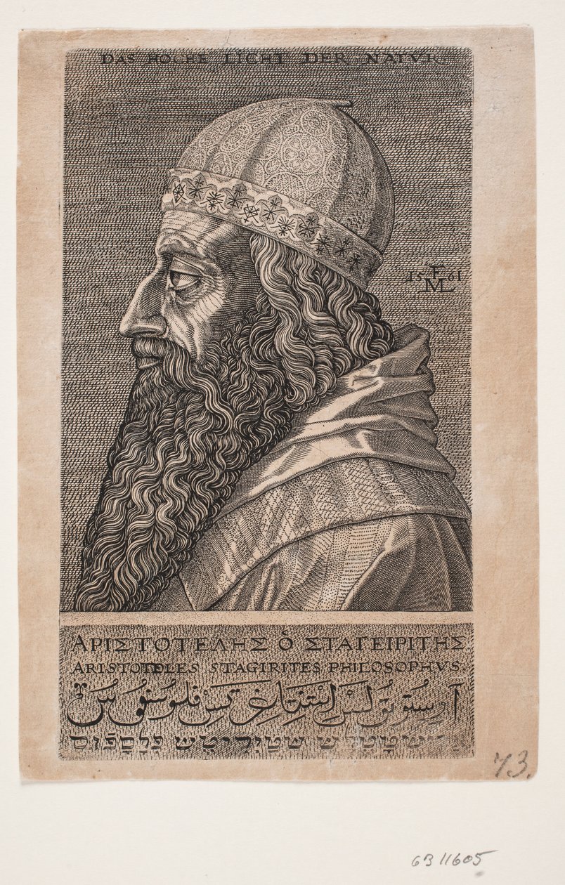 Aristotle, half-length portrait, profile toward the left