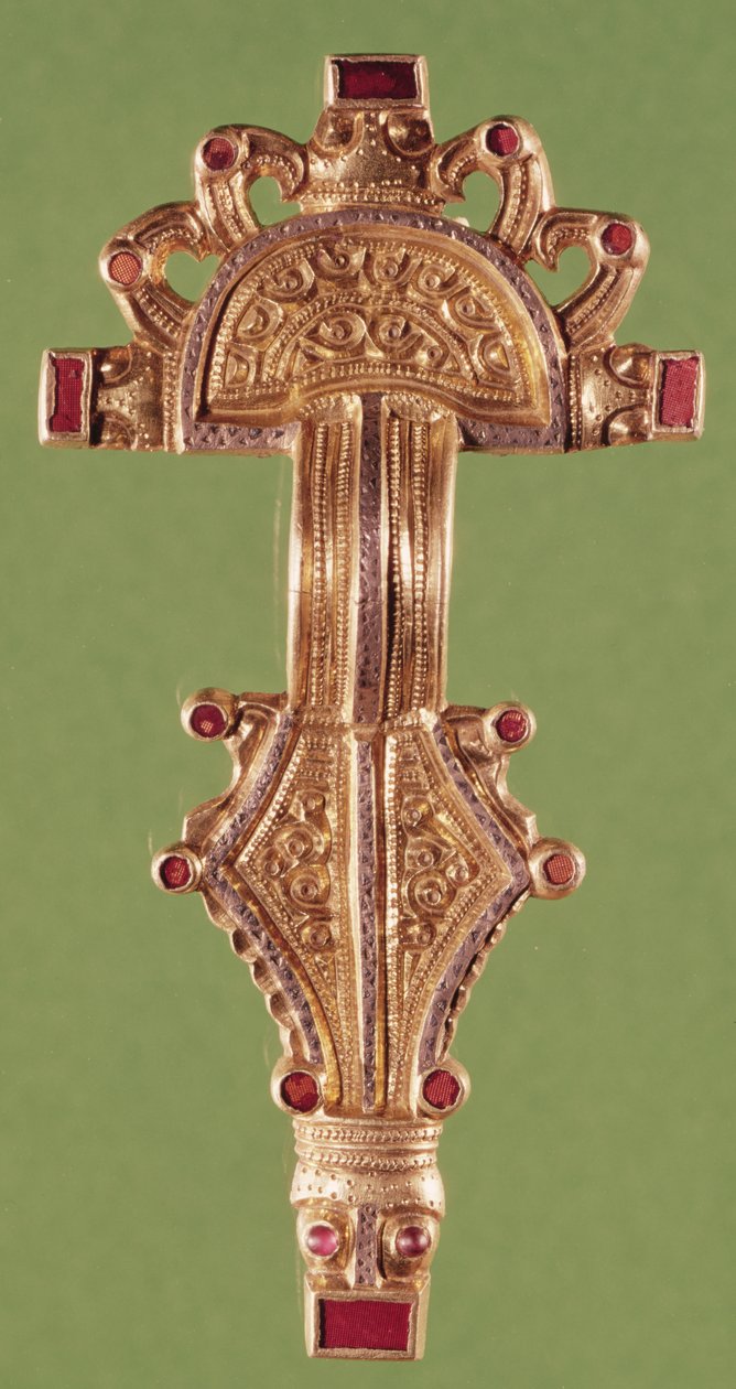 Fibula with Heads of Birds with Pointed Beaks, from Douvrend, Seine ...