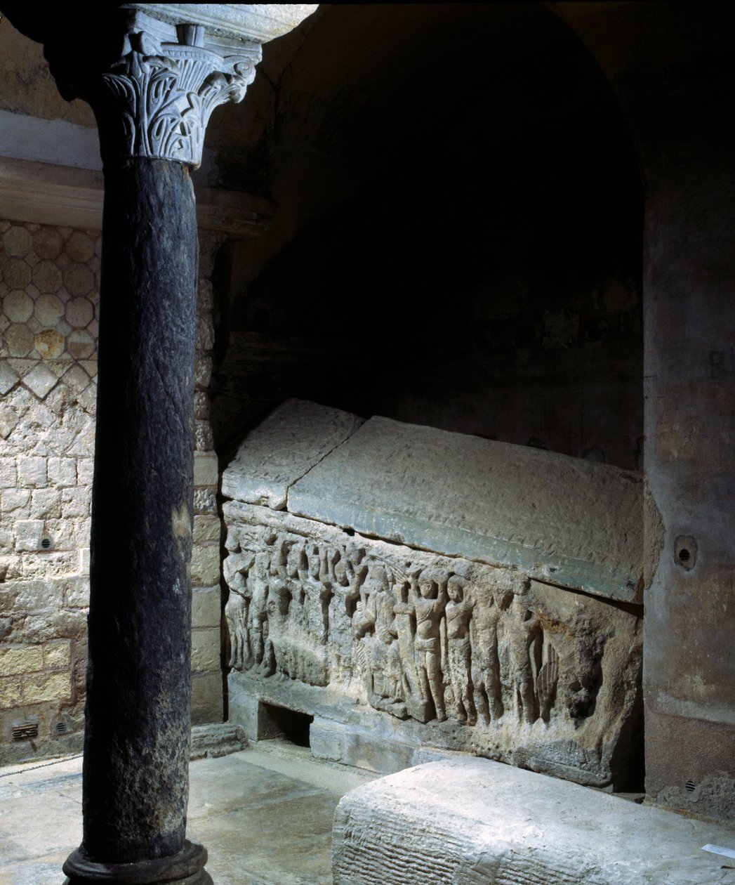 Merovingian Art: Tomb of Agilbert by Merovingian