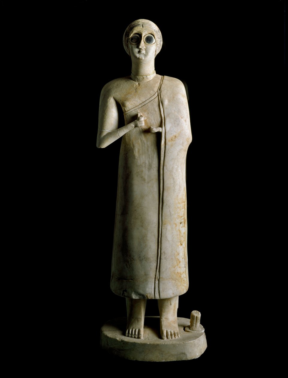 Mesopotamian art: figurine of woman or goddess. Terracotta, 3rd ...