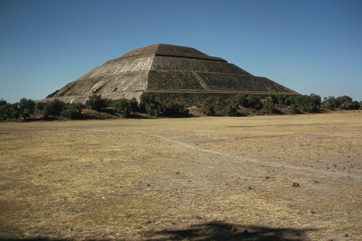 Pyramid of the Sun by Mexican School: Buy fine art print