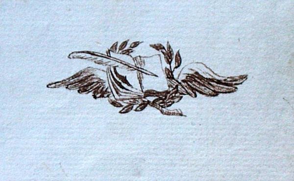 Drawing from Michael Faraday's Scrapbook by Michael Faraday