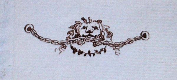 Drawing from Michael Faraday's scrapbook by Michael Faraday