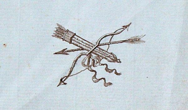 Drawing from Michael Faraday's scrapbook by Michael Faraday