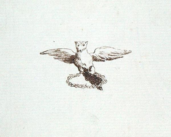 Drawing from Michael Faraday's scrapbook by Michael Faraday