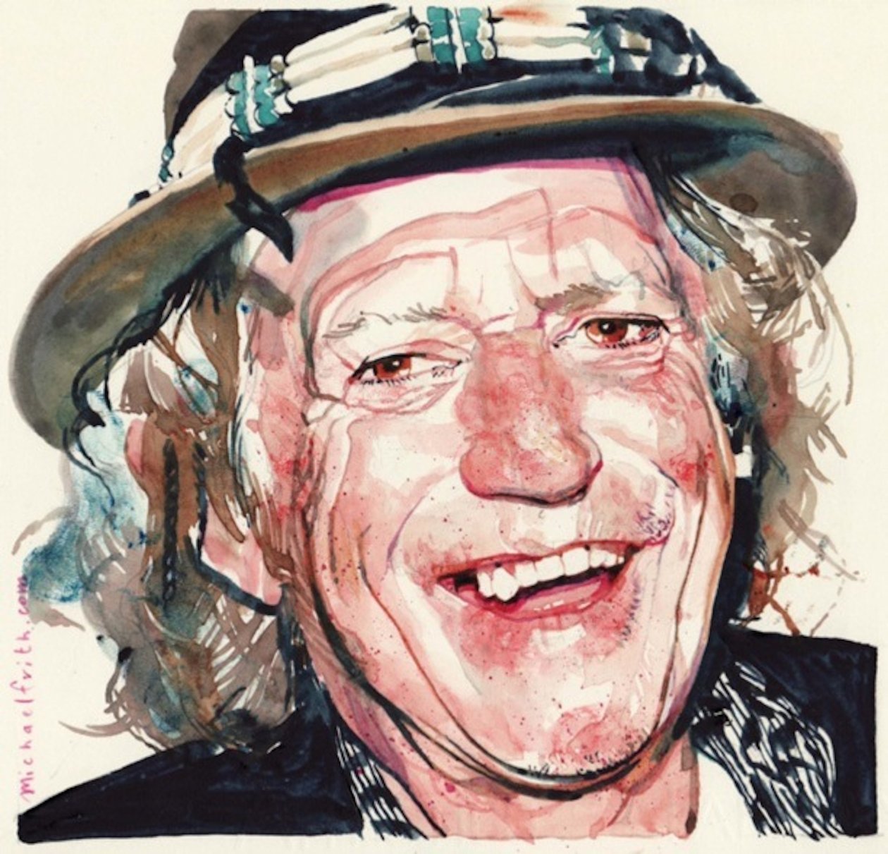 Keith Richards by Michael Frith: Premium art reproduction