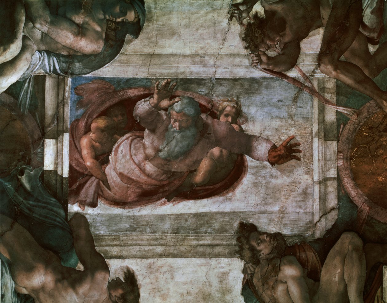 God Separating the Waters (detail from the Sistine Chapel ceiling), 1508-12